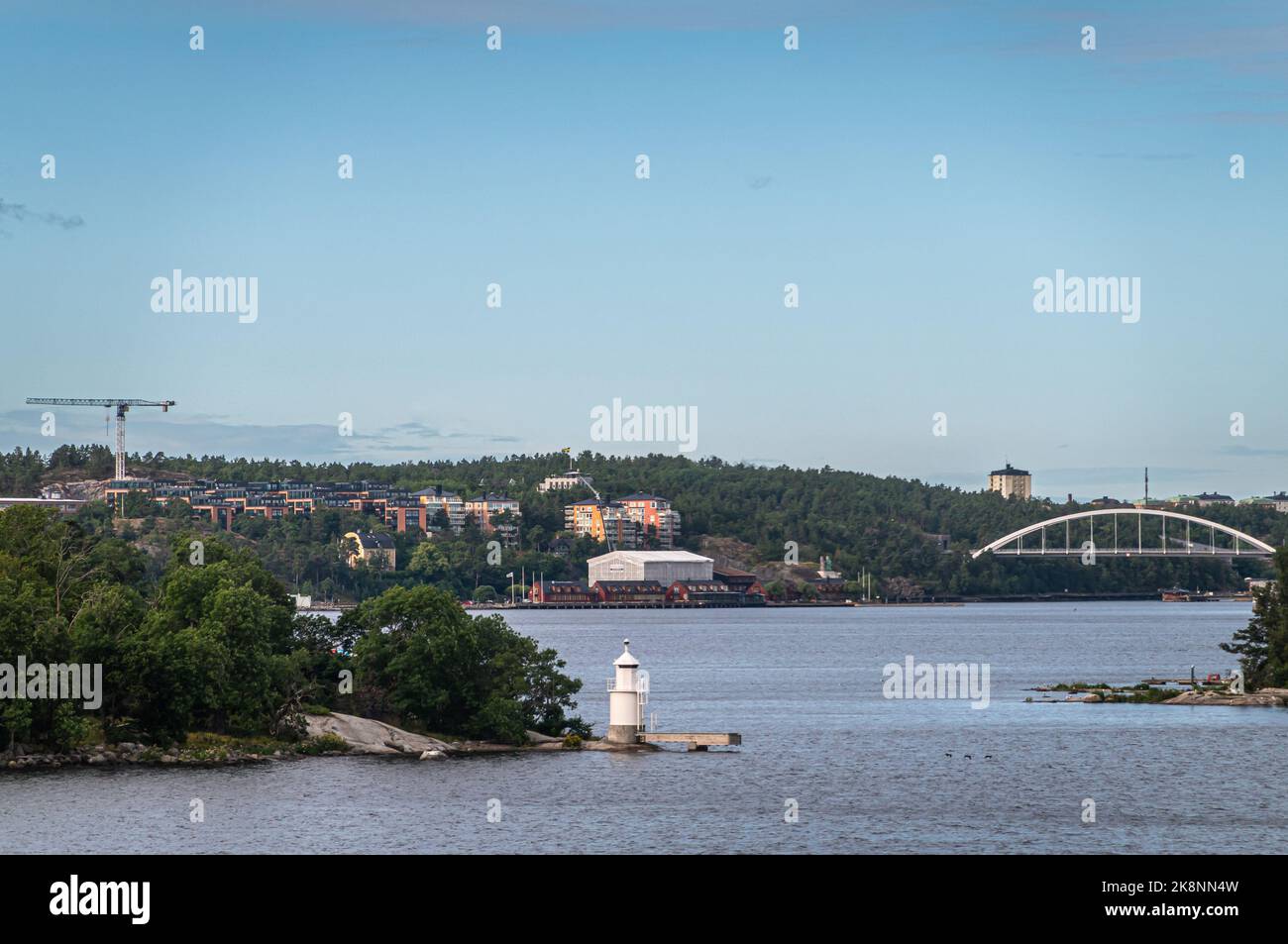 Sweden, Stockholm - July 16, 2022: Approach from Baltic Sea by ship ...