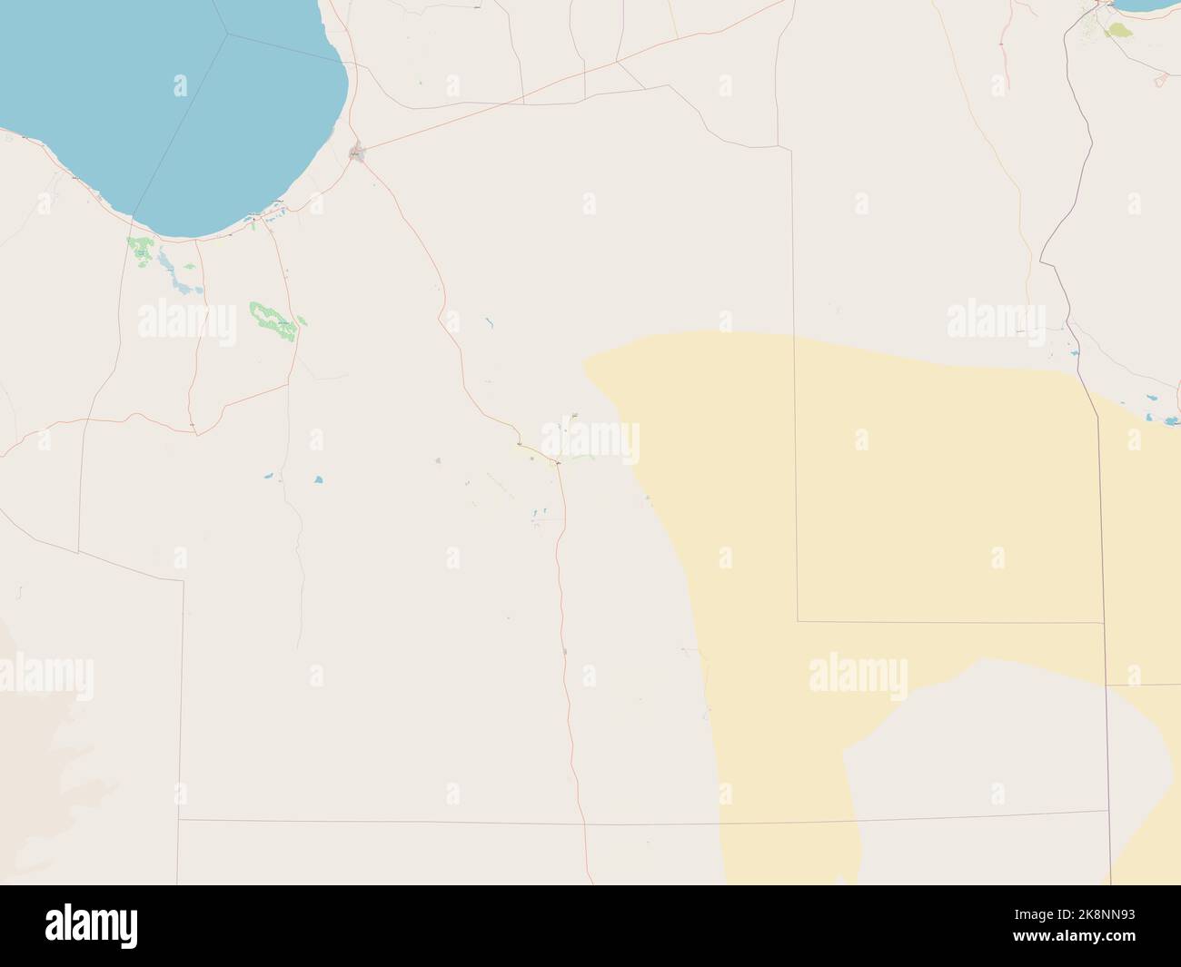 Al Wahat, district of Libya. Open Street Map Stock Photo - Alamy