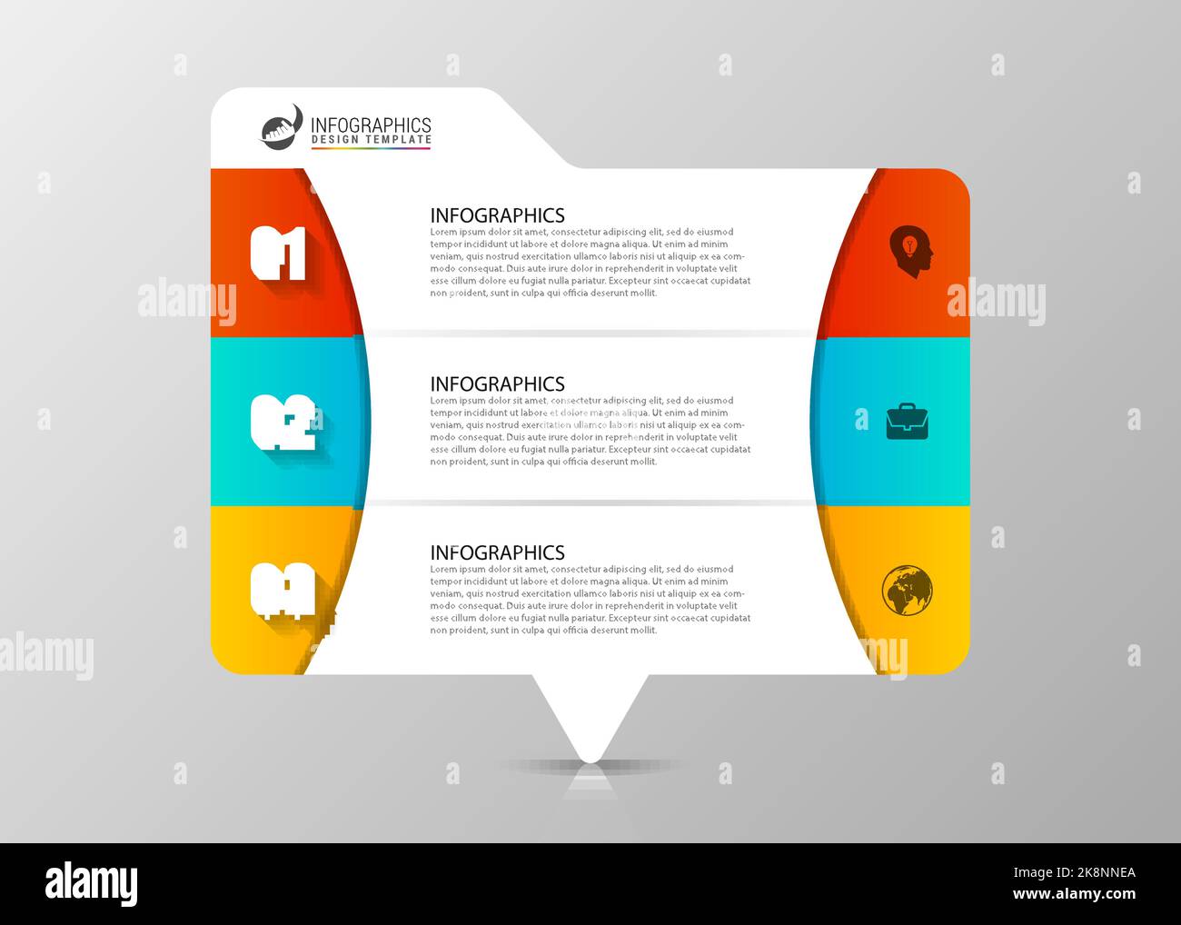 Circle infographics. Template for diagram, graph, presentation and chart. Vector illustration ...
