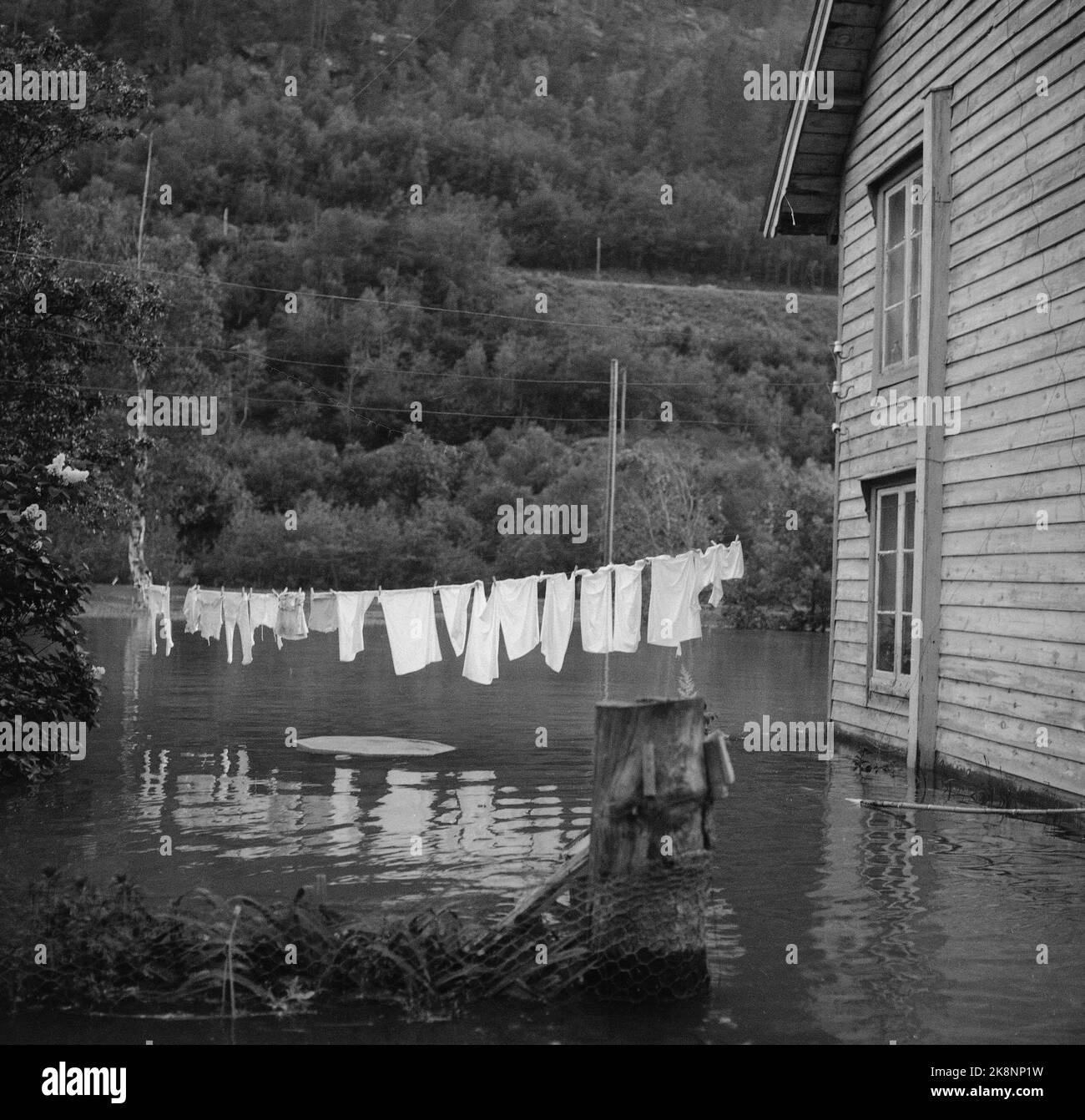 Even though the houses are partially underwater hi-res stock ...