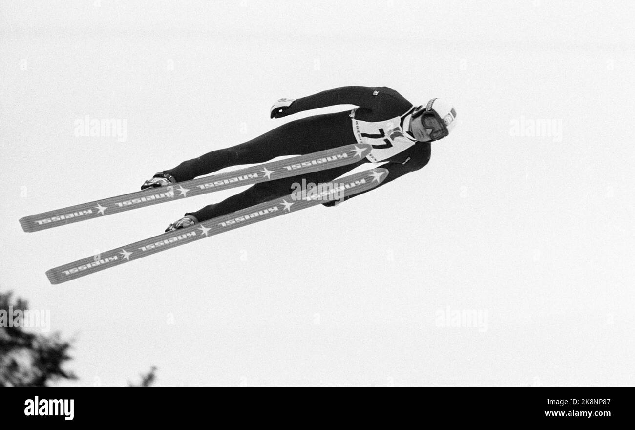 1981 norwegian championship jump hi-res stock photography and images ...