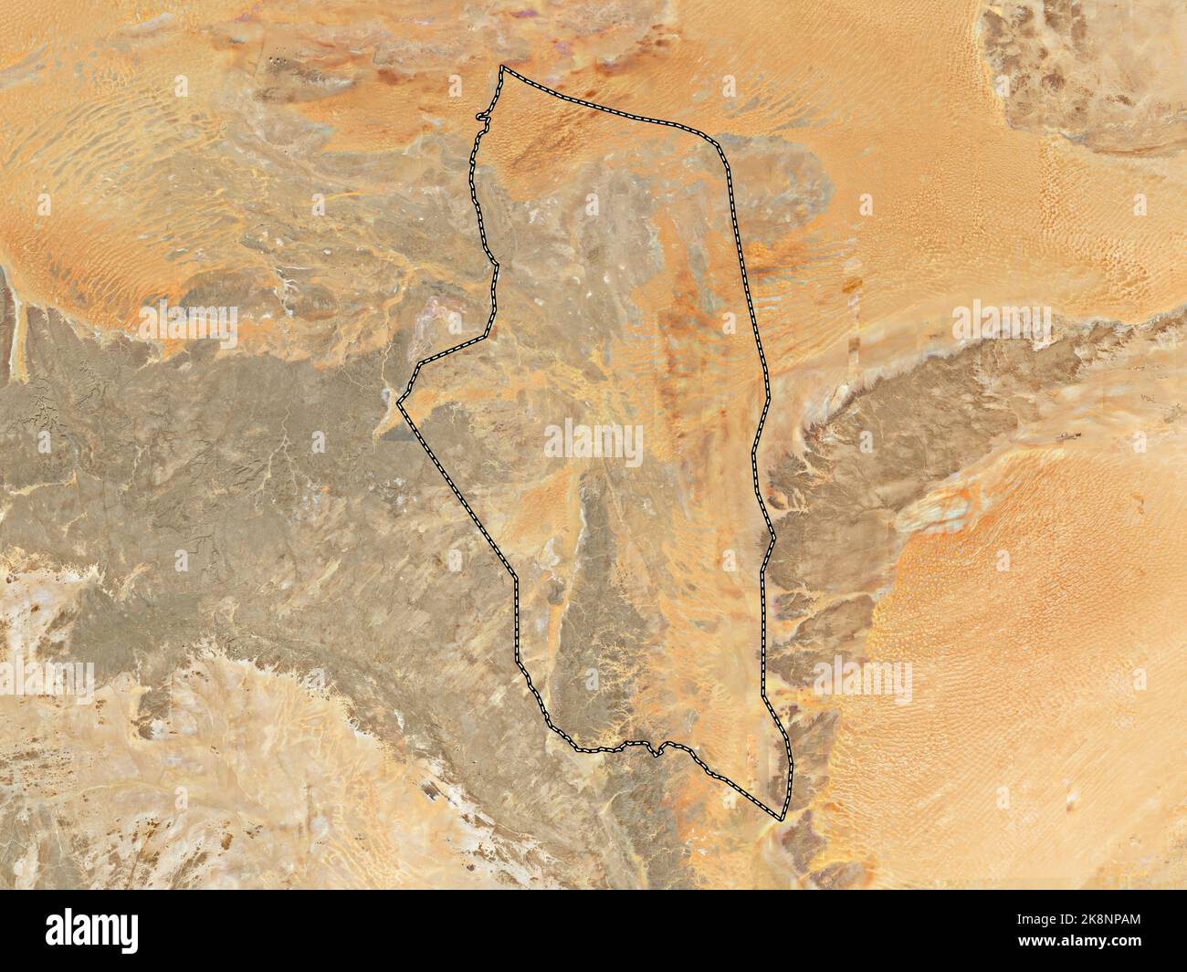 Ghat, district of Libya. High resolution satellite map Stock Photo - Alamy