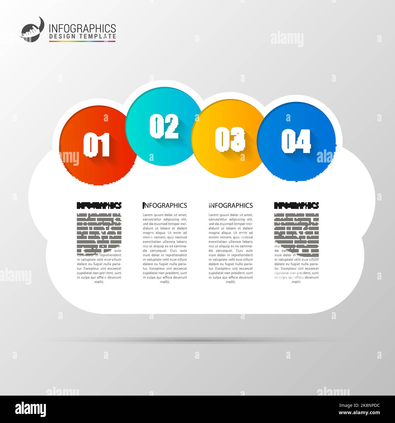 Circle infographics. Template for diagram, graph, presentation and ...