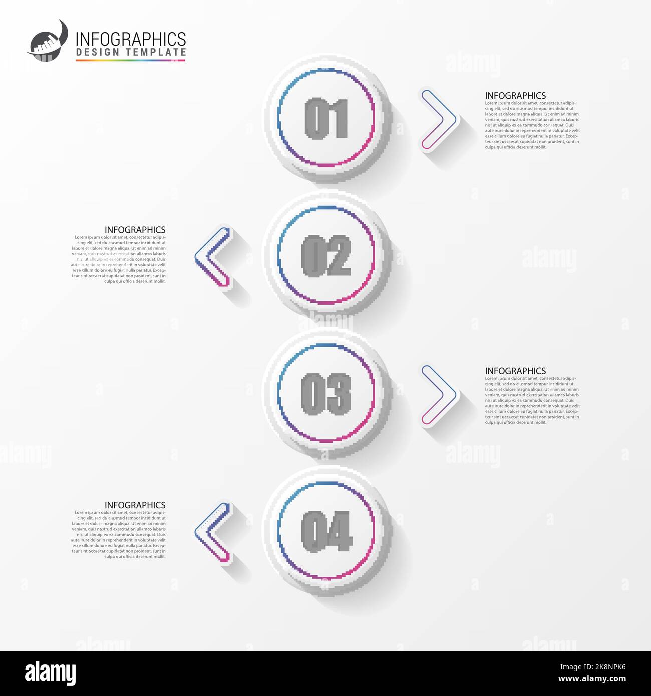 Minimal infographics design. Modern timeline concept. Vector ...