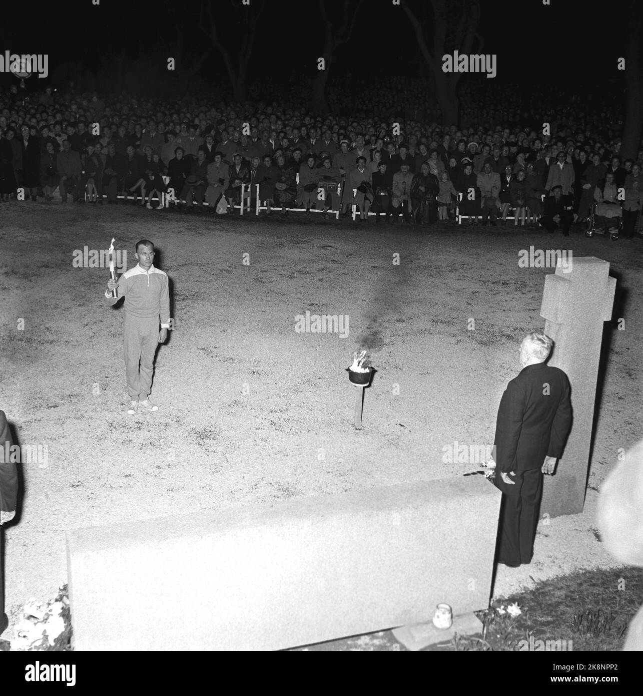 Oslo 195507. The 10th anniversary of the liberation of Norway. The ...