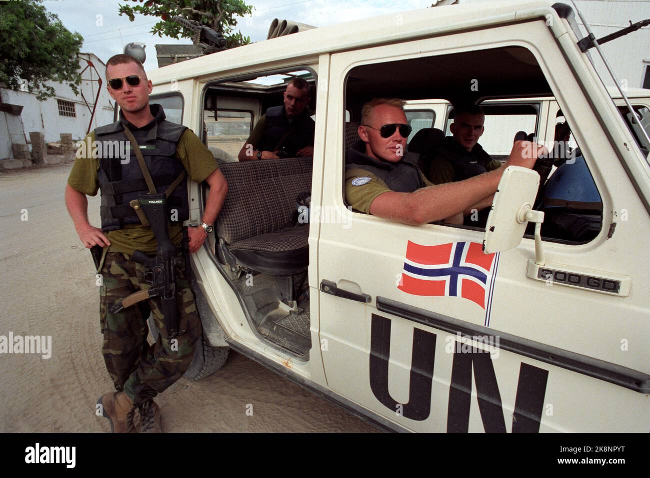 Mogadishu, Somalia 19931114: Norwegian UN soldiers in the Unisom force ...