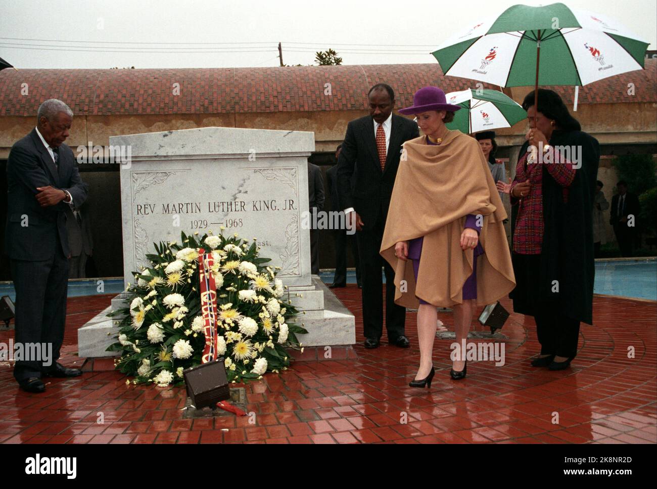 U.S.A. Atlanta February 10, 1993. Queen Sonja visits the upcoming ...
