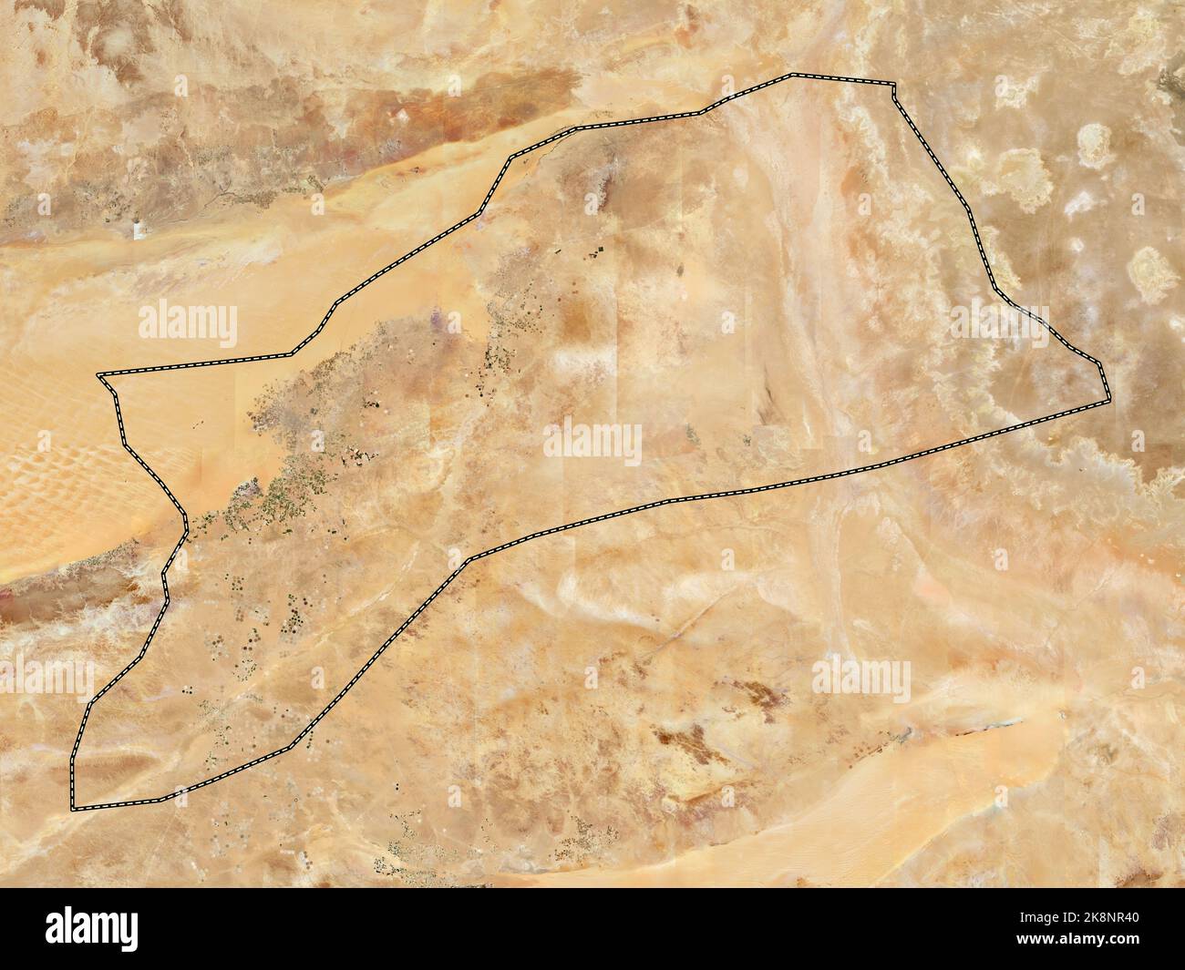 Sabha, district of Libya. High resolution satellite map Stock Photo - Alamy