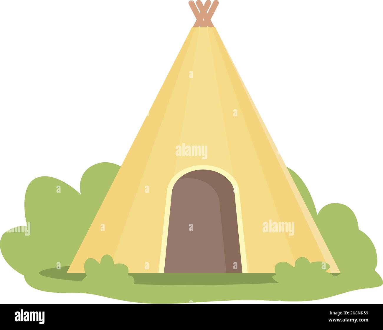 Tent icon cartoon vector. Camping house. Nature weekend Stock Vector ...