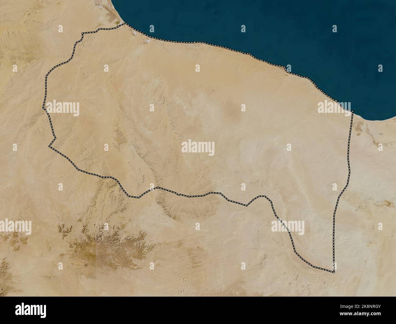 Surt, district of Libya. Low resolution satellite map Stock Photo - Alamy