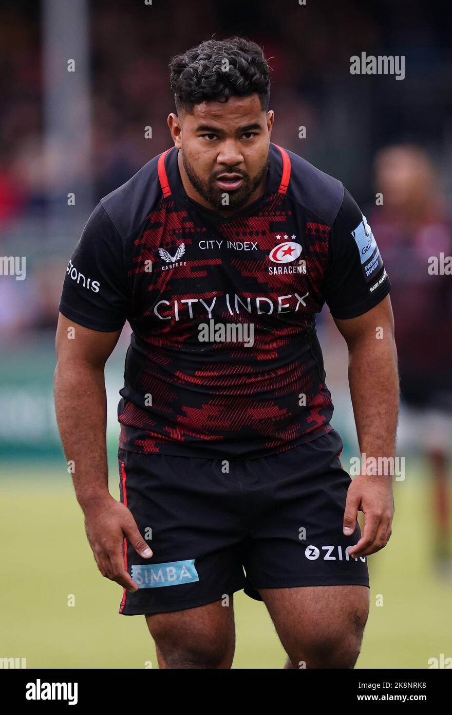 Saracens' Kapeli Pifeleti during the Gallagher Premiership match at ...