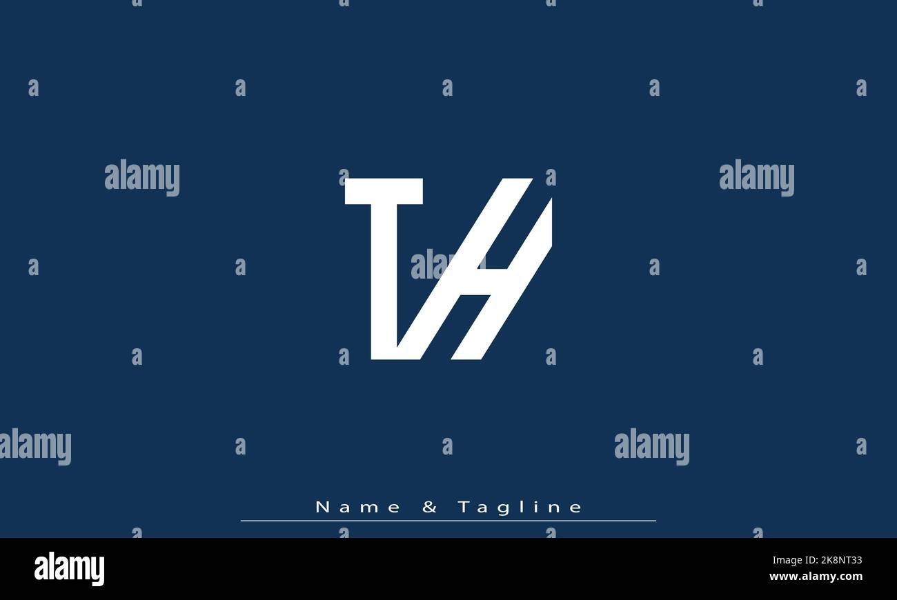 Alphabet letters Initials Monogram logo TH , HT Stock Vector Image ...
