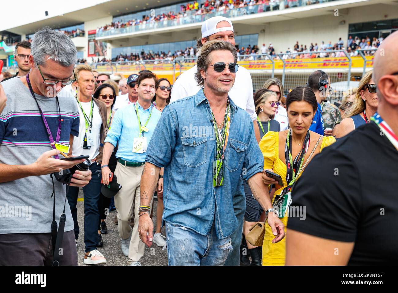 PITT Brad, on the starting grid during the Formula 1 Aramco United ...