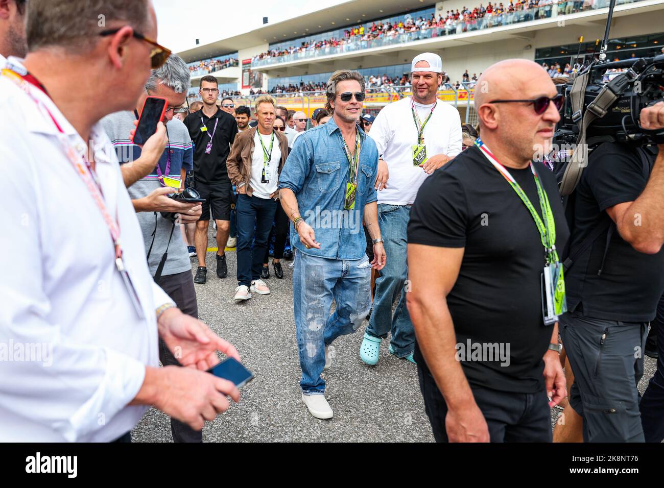 PITT Brad, on the starting grid during the Formula 1 Aramco United ...