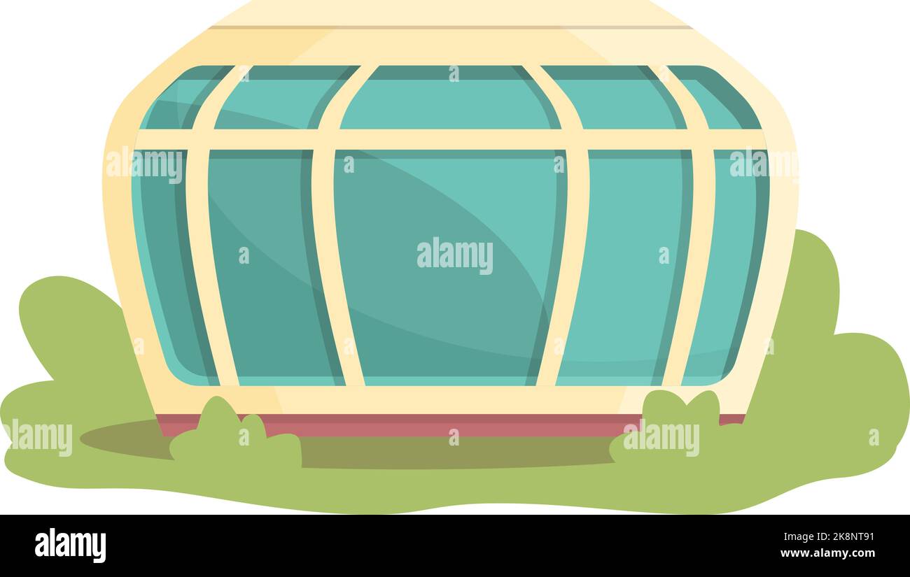 Glass window glamping icon cartoon vector. Camping house. Luxury trip ...