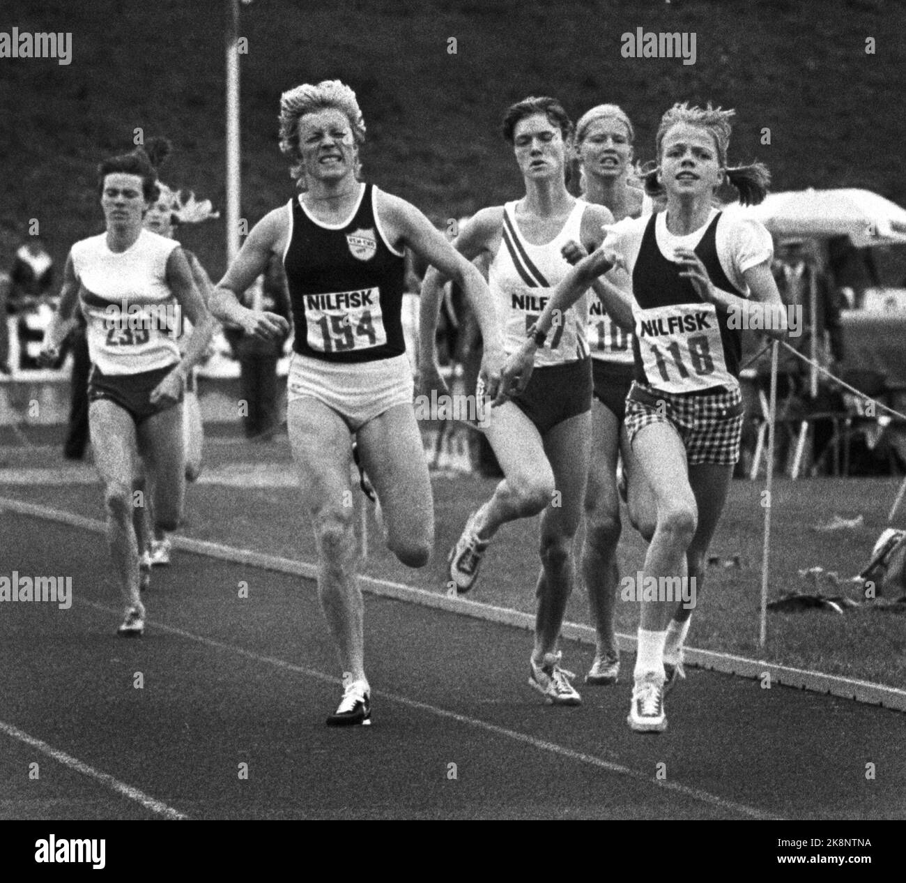 Larvik 19790812: NM in athletics. 800m women. 16 -year -old Gunvor ...