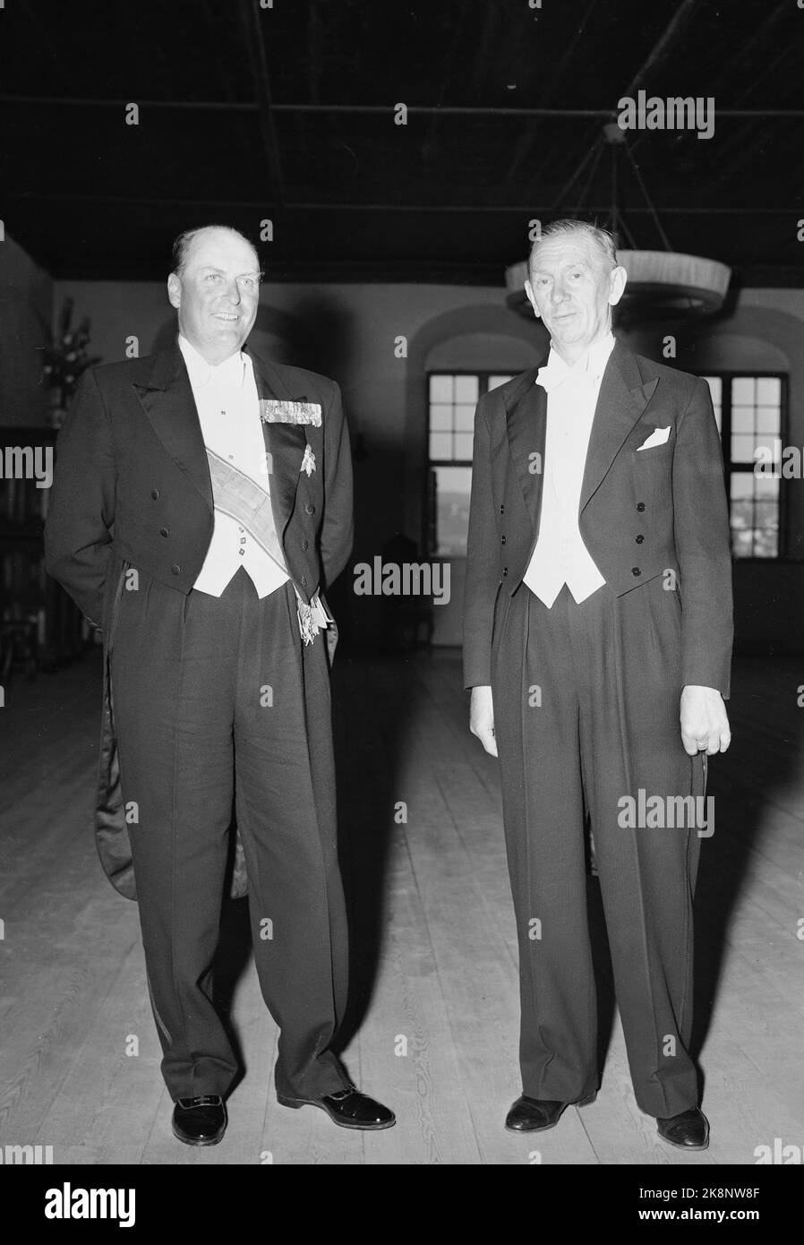Oslo 19530702. Crown Prince Olav 50 years. Here from the government's ...