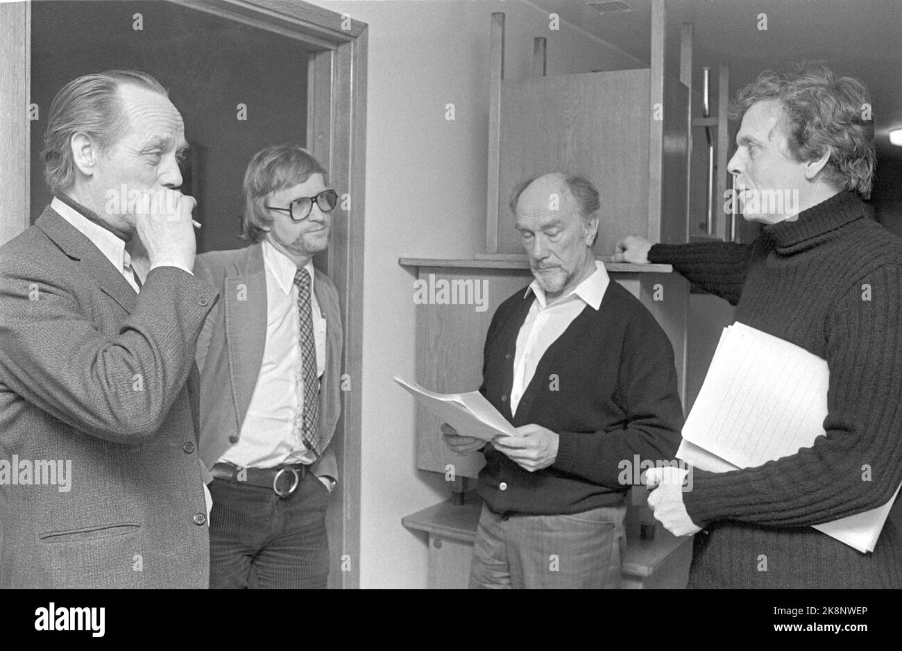 Actor espen skjonberg and actor lars andreas larssen photo hi-res stock ...