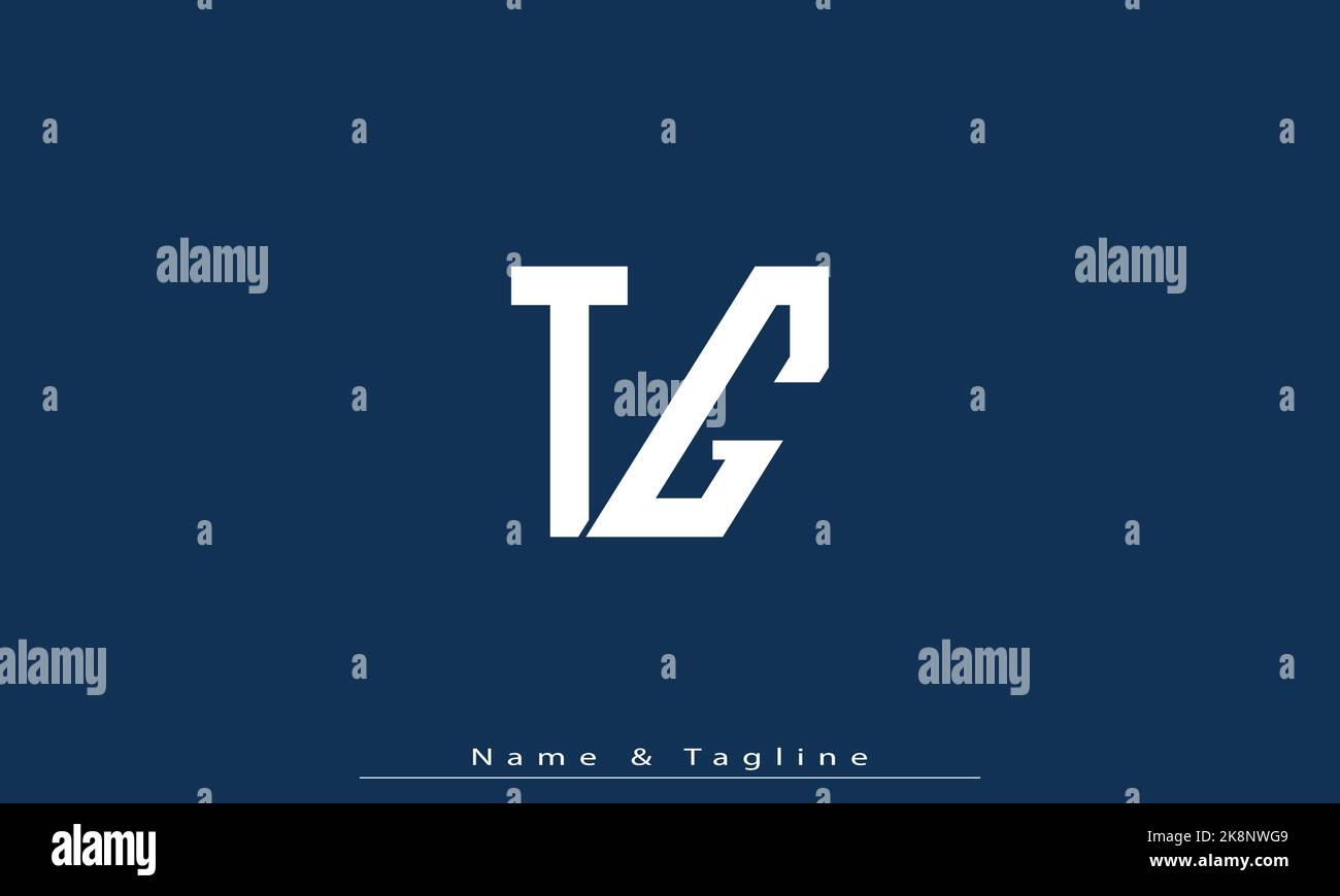 Alphabet letters Initials Monogram logo TG , GT Stock Vector Image ...