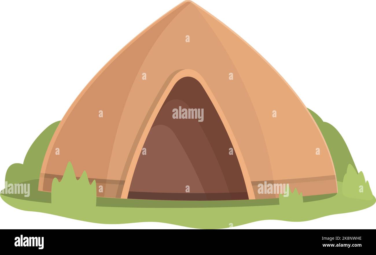 Small tent icon cartoon vector. Luxury house. Weekend forest Stock ...