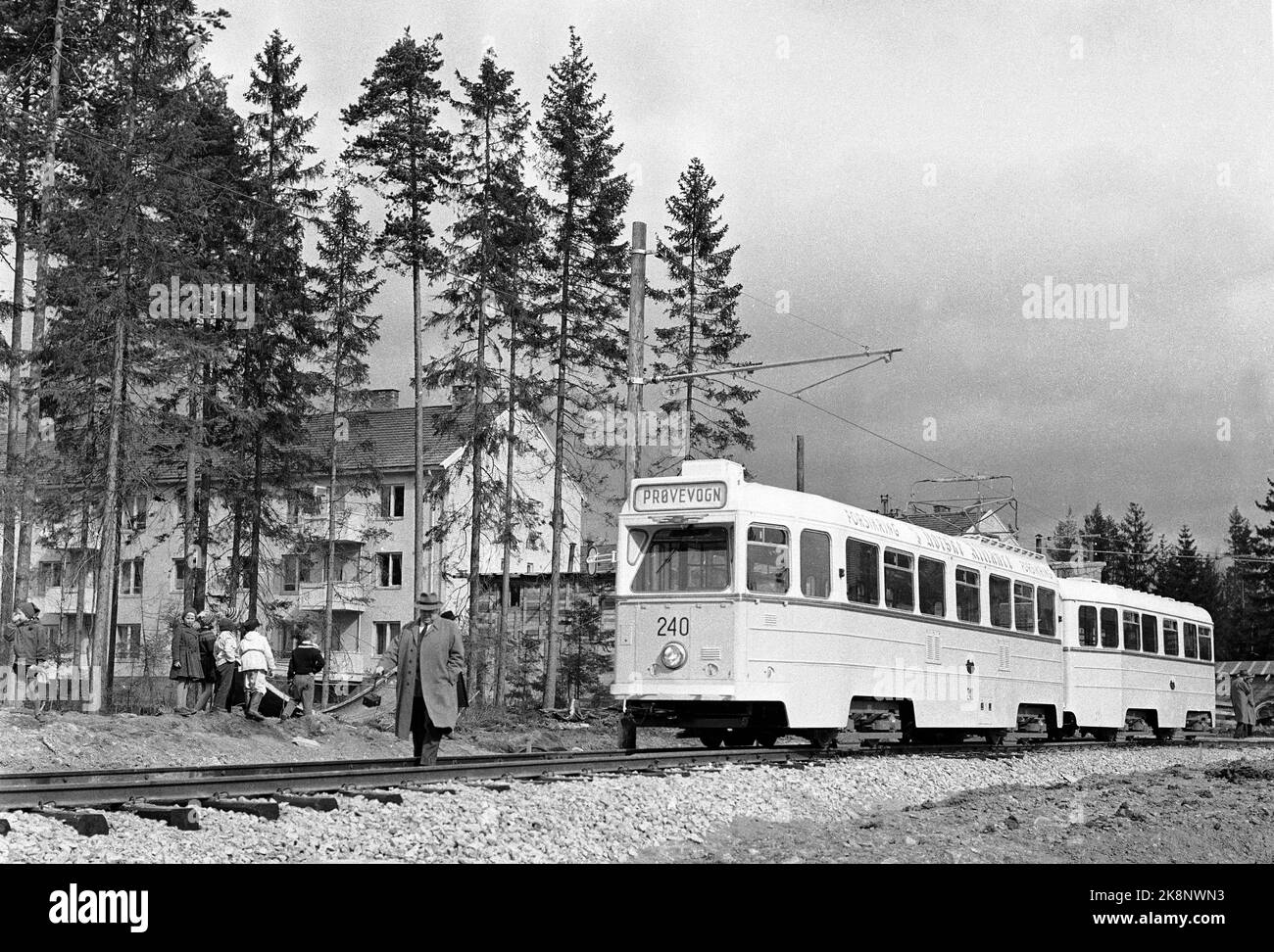 Oslo 19570411 lambertseterbanen is ready for use hi-res stock photography and images - Alamy