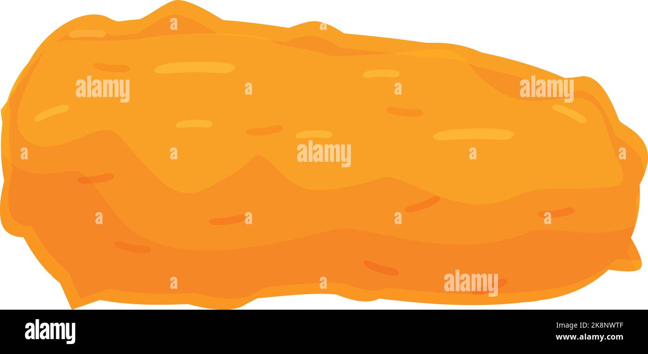 Meat nugget icon cartoon vector. Fast food. Lunch restaurant Stock ...