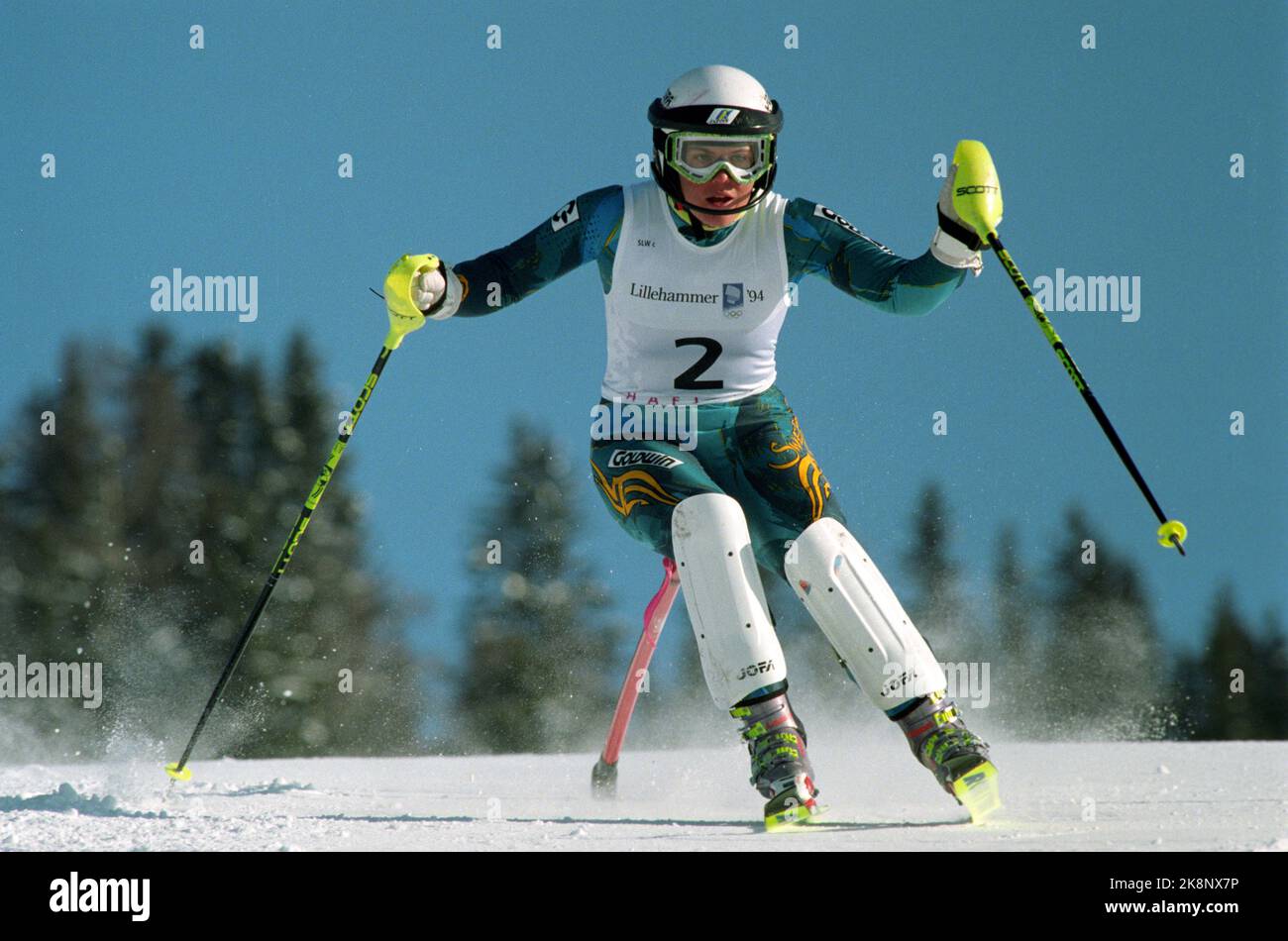 Lillehammer 19940221 Winter Olympics at Lillehammer. Alpine combination ...