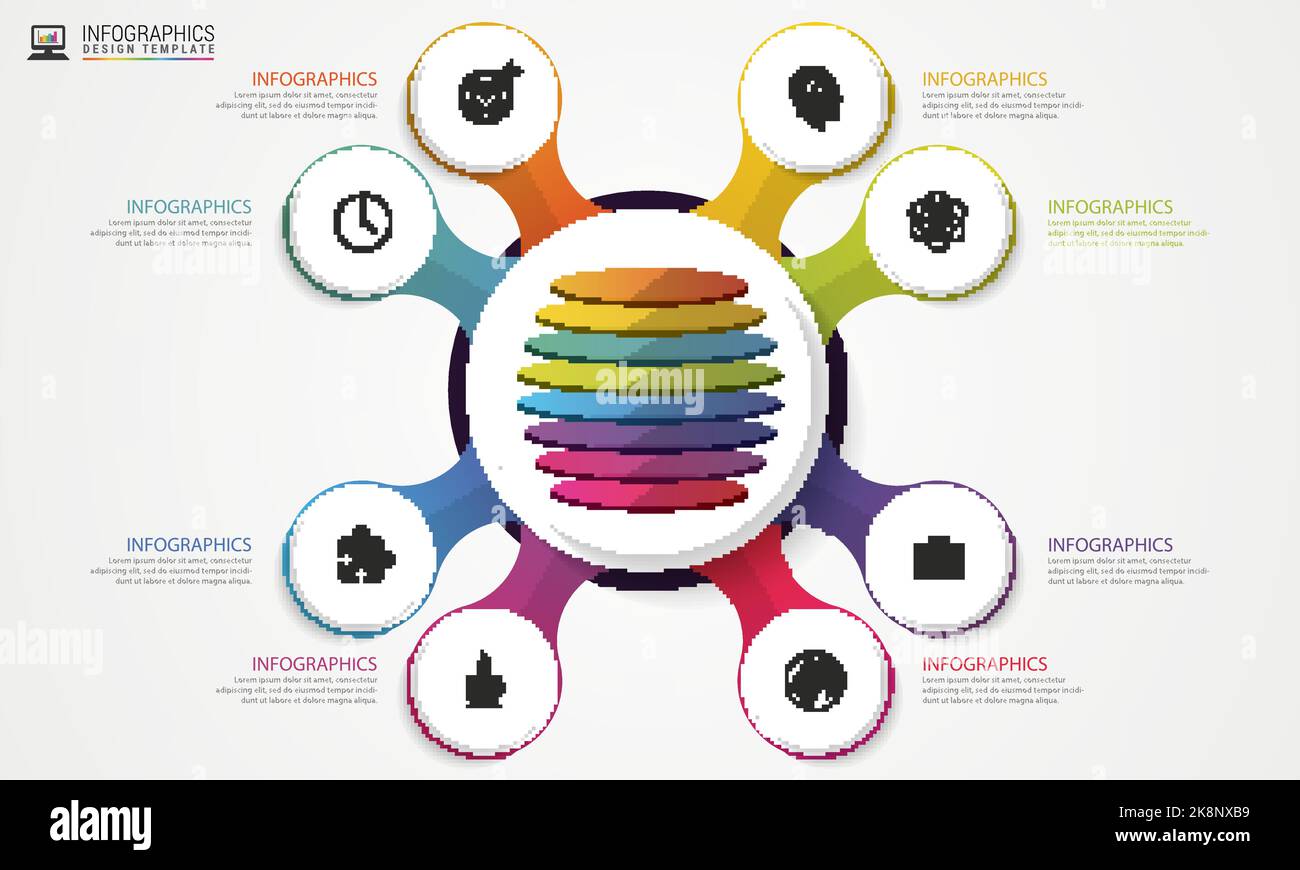 Modern colorful infographic template. Vector illustration Stock Vector ...