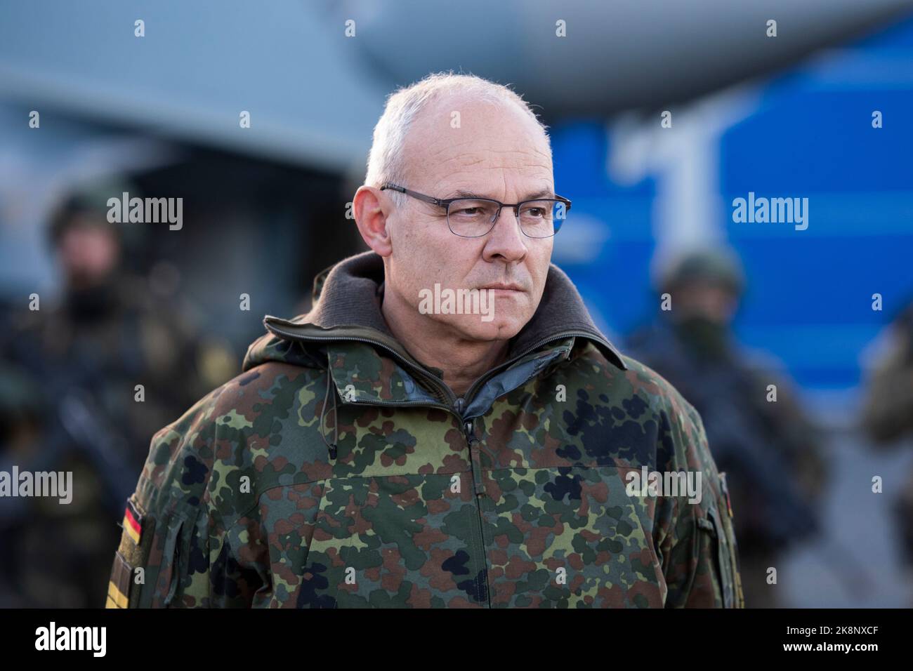 24 October 2022, Estonia, Ämari: Vice Admiral Jan Christian Kaack ...