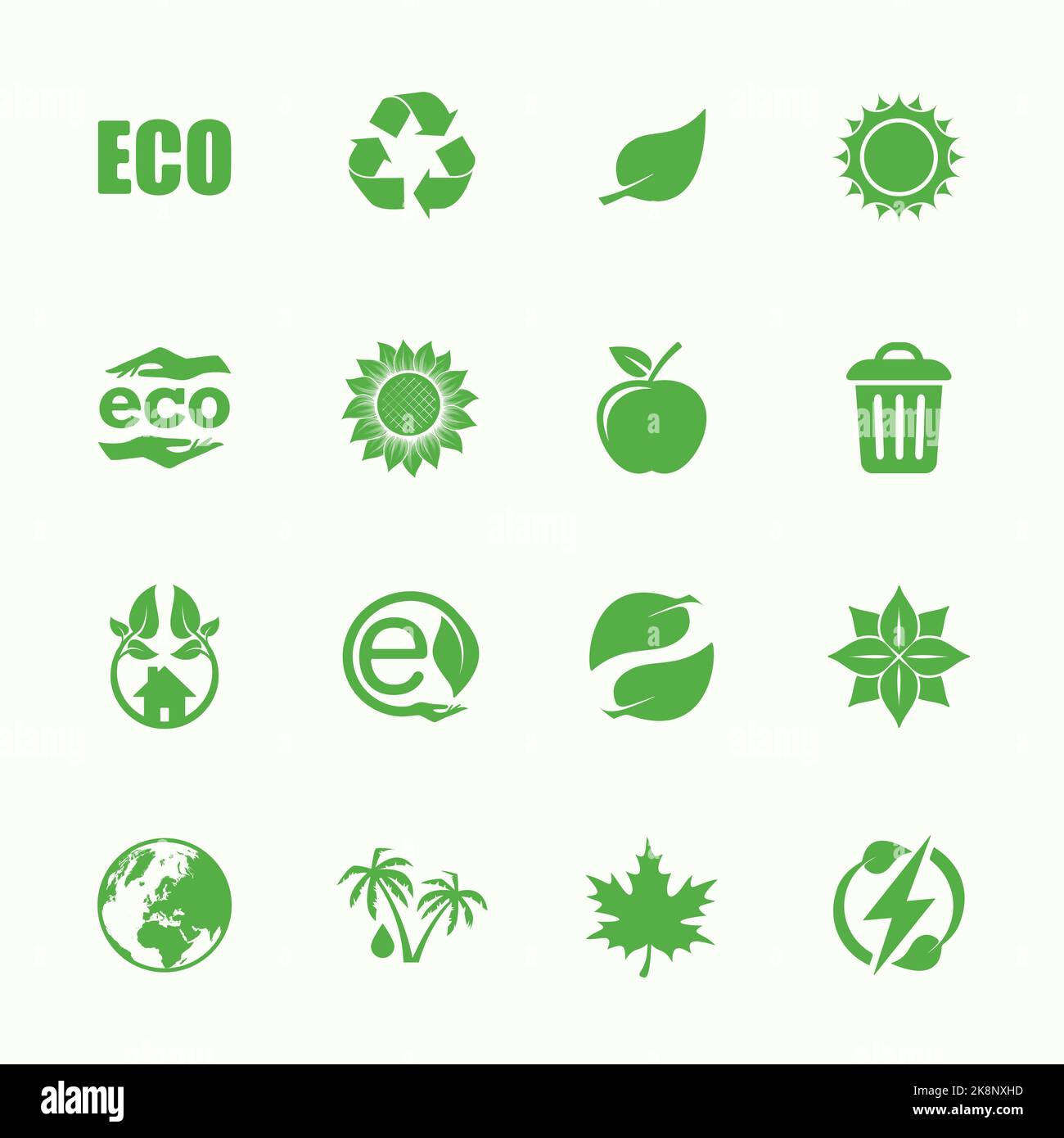Eco friendly organic icons set Stock Vector Image & Art - Alamy