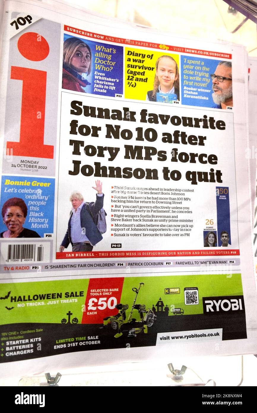 Rishi 'Sunak favourite for No10 after Tory MP's force Johnson to quit ...