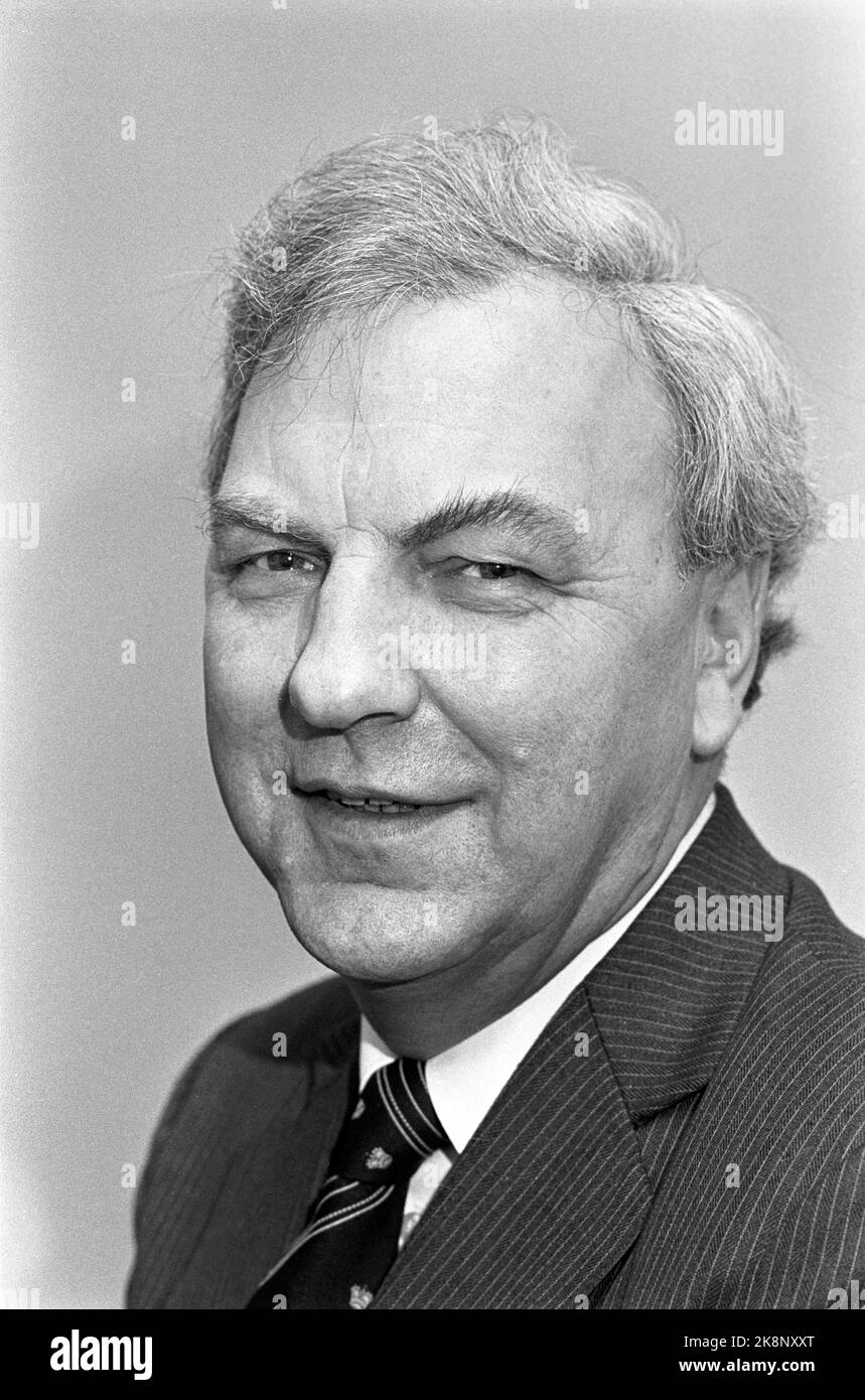 Oslo 19850204. Håkon Wiker, team judge under the Treholt case. Photo ...