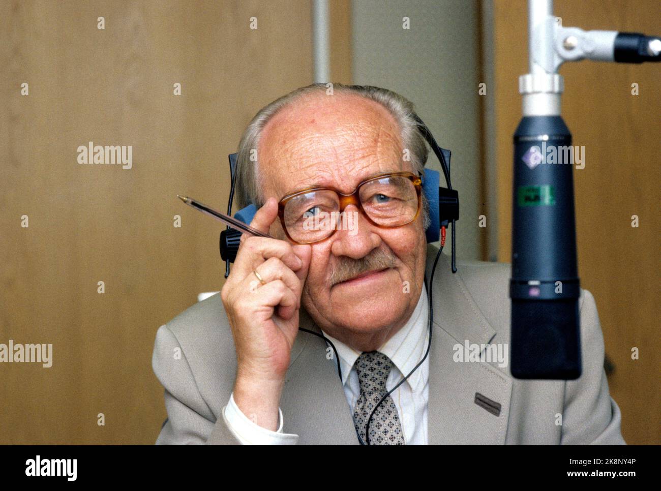 Oslo 1987-06: Kjell Thue, Programmer NRK P1. Long -time program manager ...
