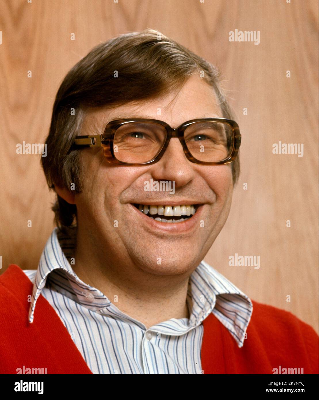 Oslo December 1976: Program Secretary in NRK Sigurd Jansen. Photo ...