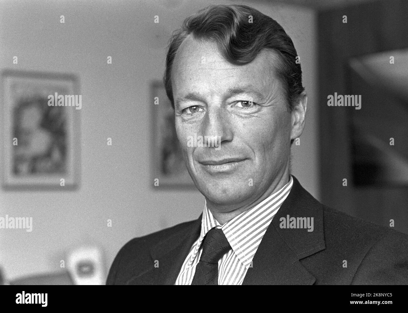 Oslo 19790427. Managing Director Gerhard Heiberg of Norcem AS ...