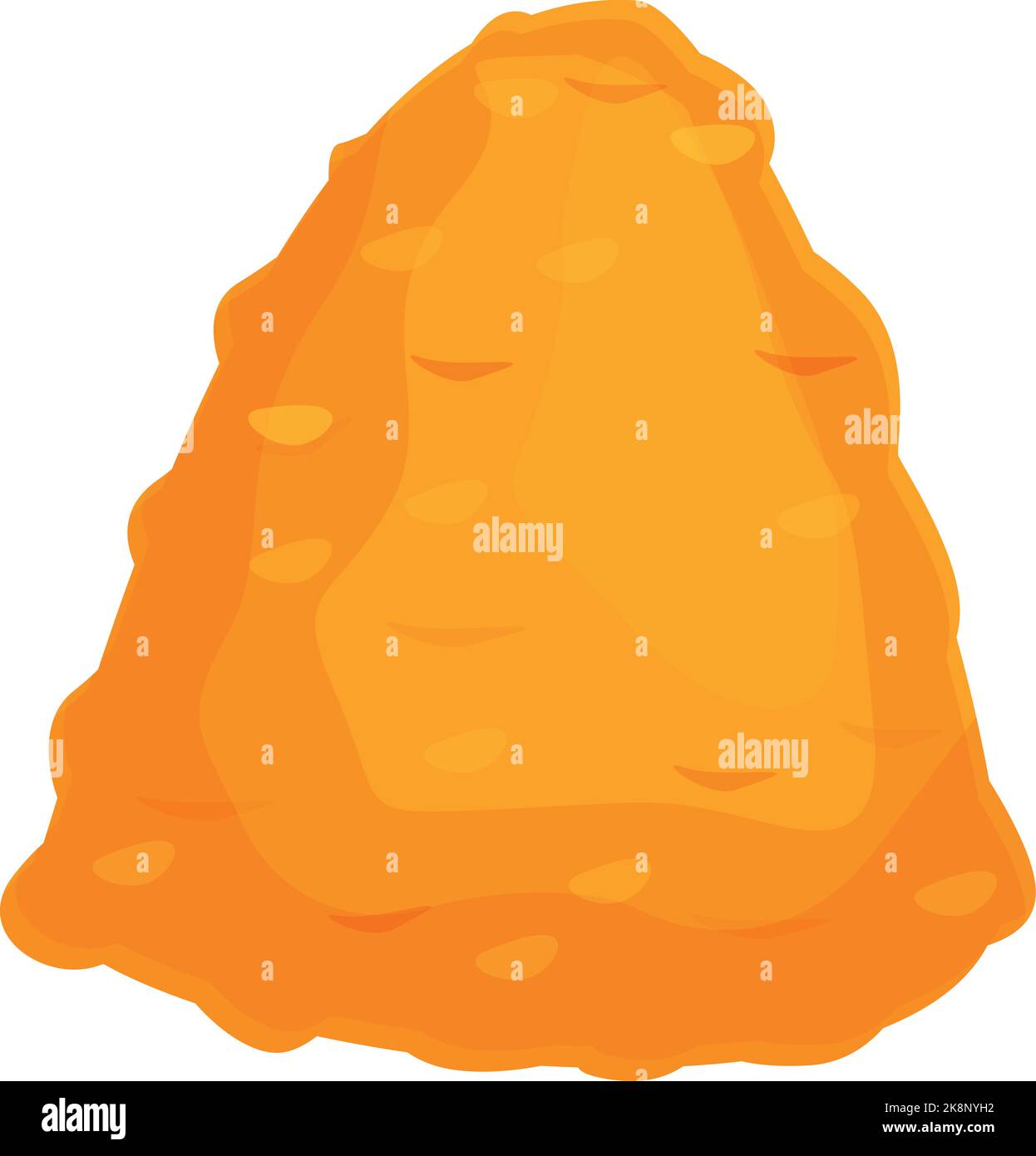 Lunch chicken nugget icon cartoon vector. Fast food. Crispy menu Stock ...