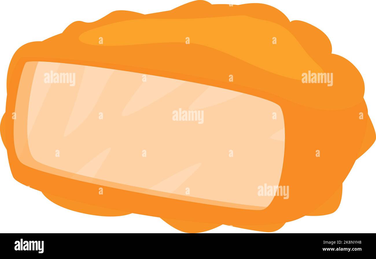 Hot chicken nugget icon cartoon vector. Fast food. Restaurant meat ...