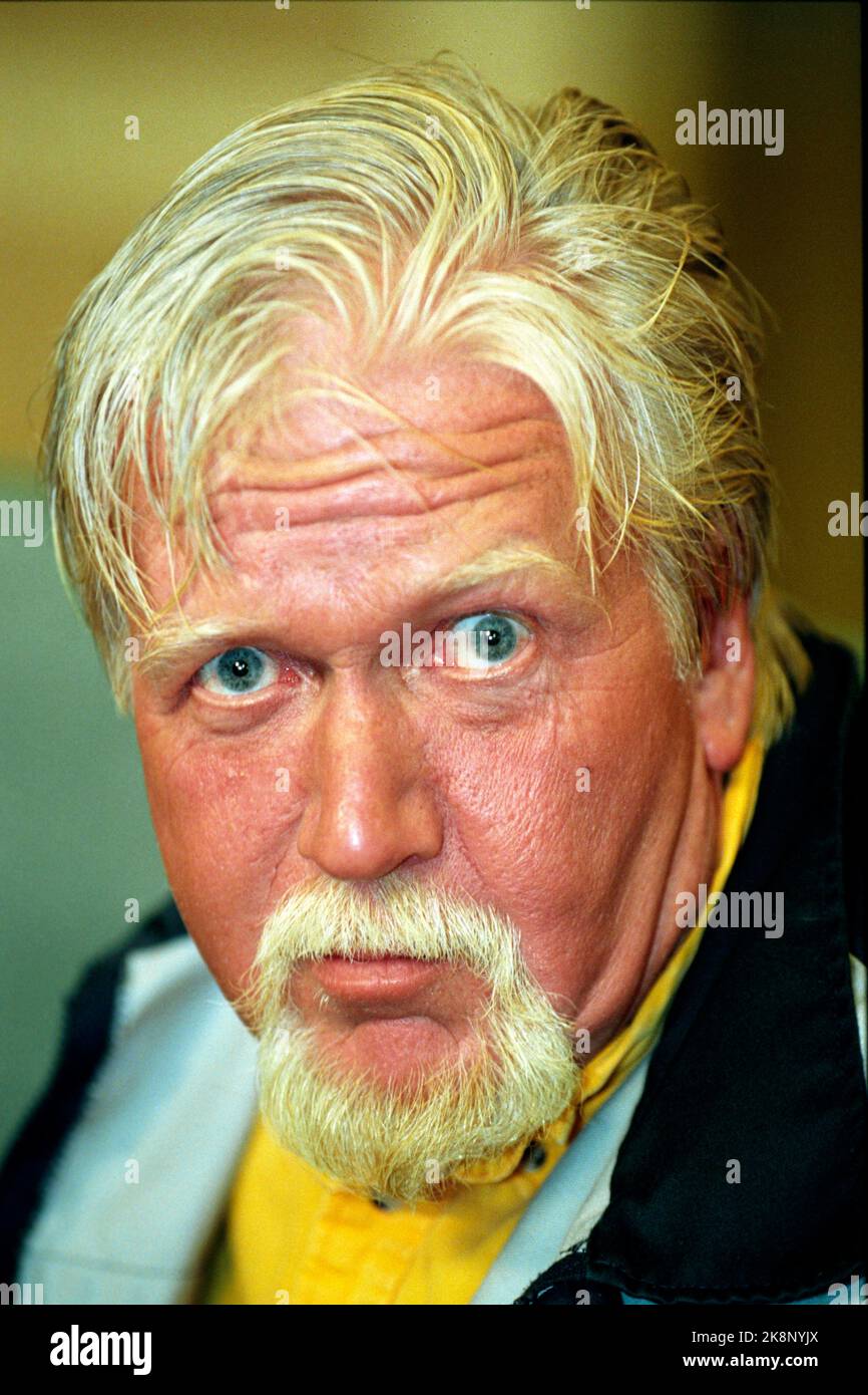 Actor harald heide steen during tv2s recording of the comic series hi ...