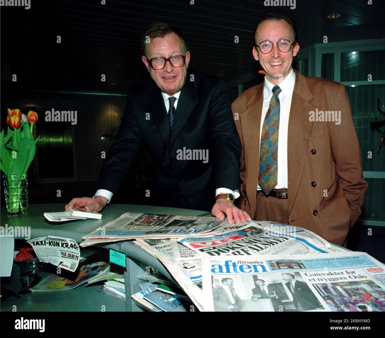 Oslo19910403 Chairman of the Schibsted Asa Tinius Nagell-Erichsen (.t.v ...