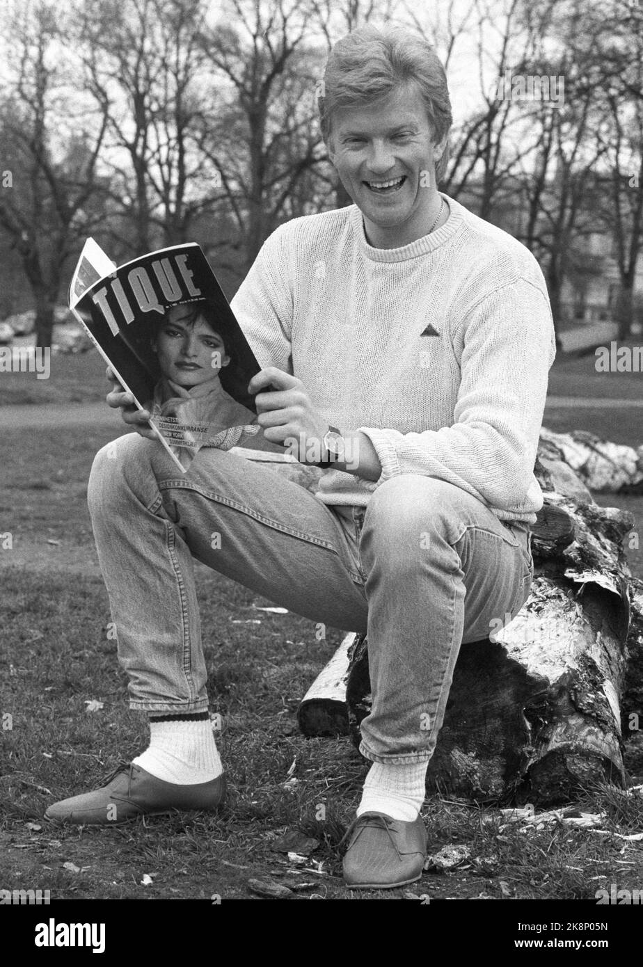 19830503. Morten Qvale, here with his new fashion magazine Tique. Photo ...