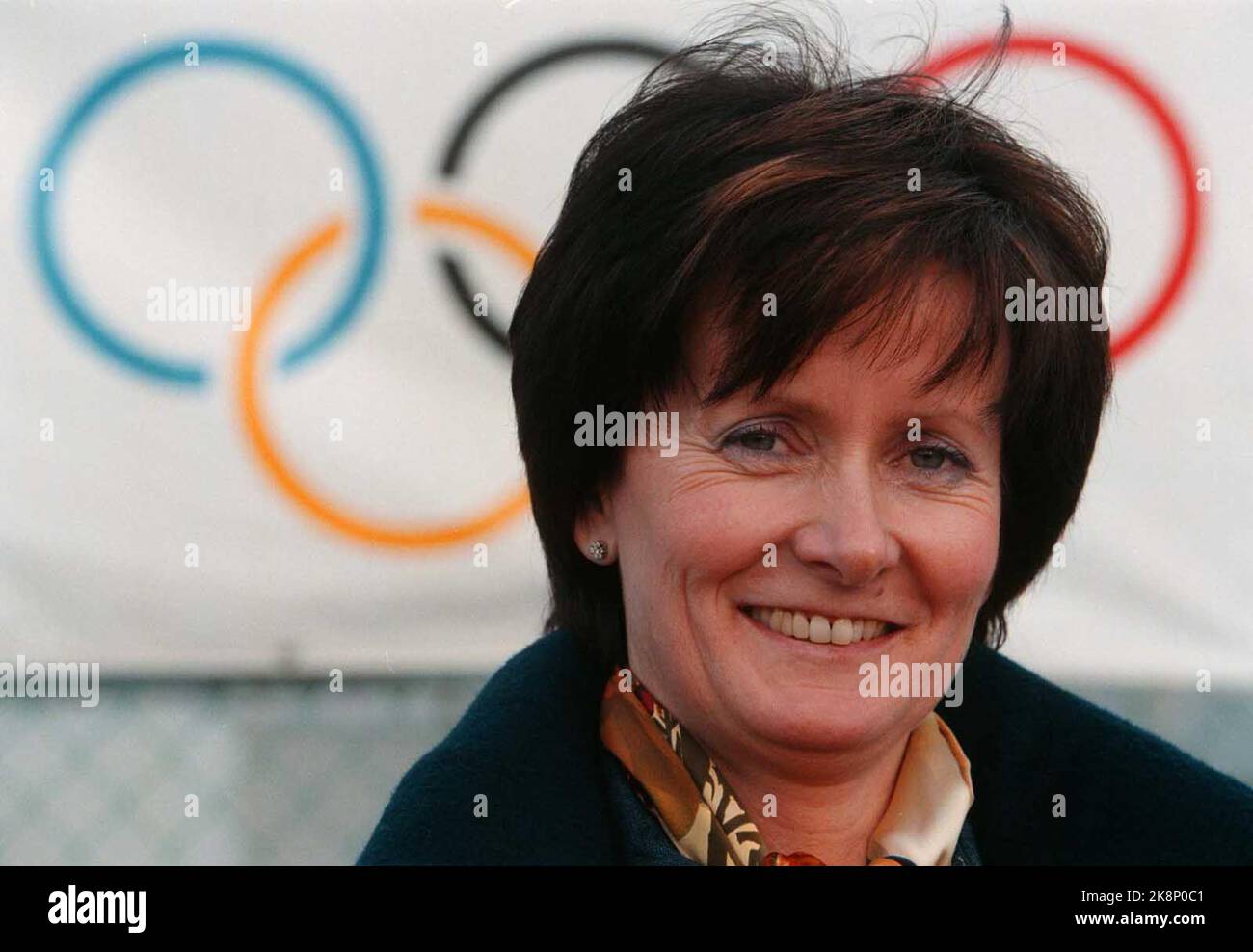 Nagano, Japan 19980204: Sports leader Marit Myrmæl ahead of some of the ... Nagano, Japan 19980204: Sports leader Marit Myrmæl ahead of some of the ...