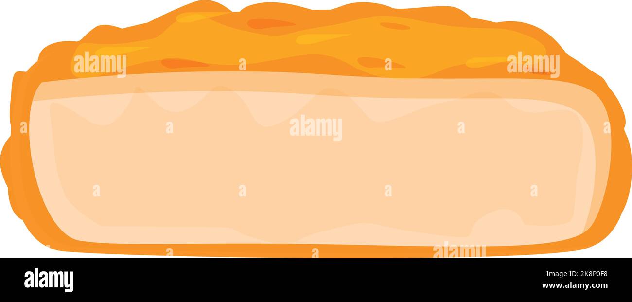 Chicken nugget meal icon cartoon vector. Fast food. Crispy menu Stock ...