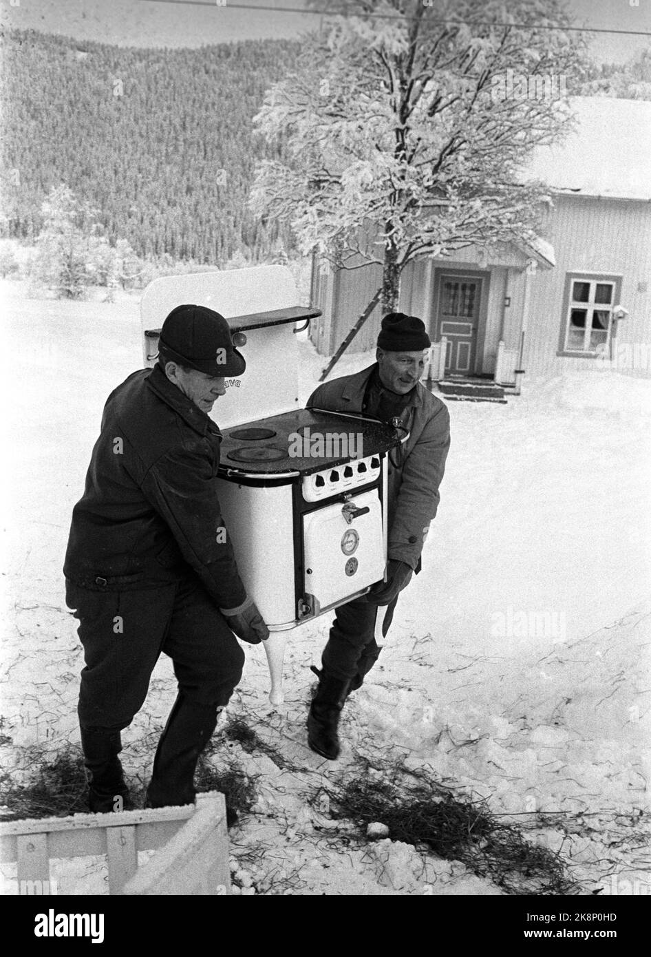 Trysil 19680107 ice flood in the trysil river hi-res stock photography ...
