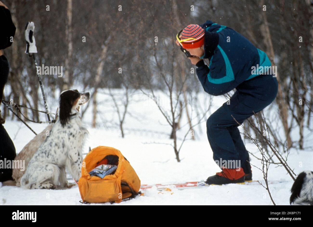 Sikkilsdalen 19900414: The Crown Prince family on Easter holidays in ...