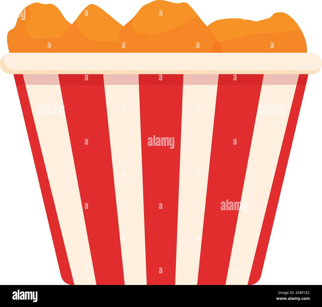 Fast food box icon cartoon vector. Chicken nugget. Hot lunch Stock ...