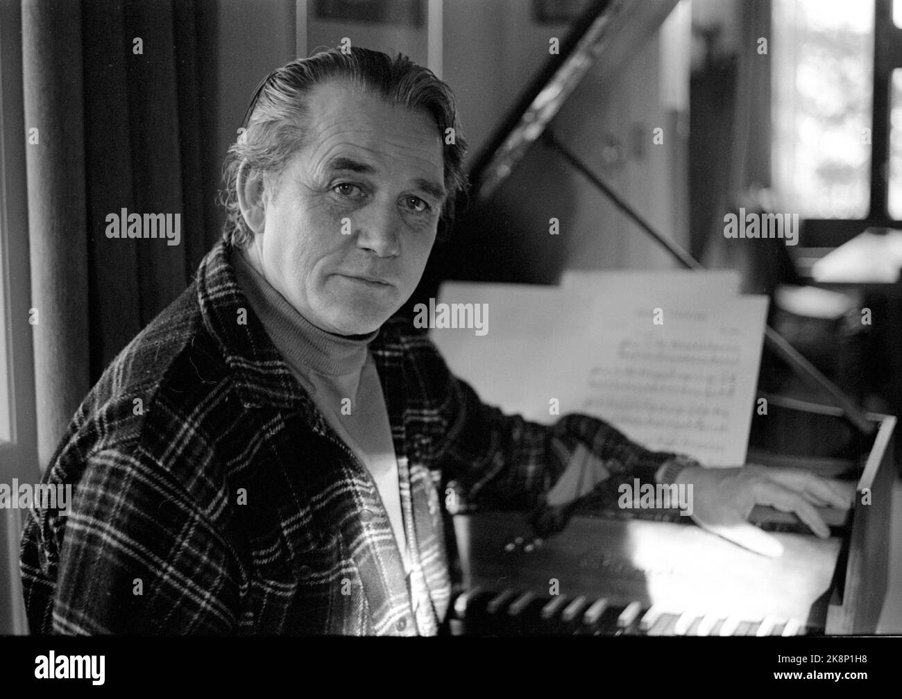 Oslo in the spring of 1971 author and theater critic Odd Eidem. Photo ...