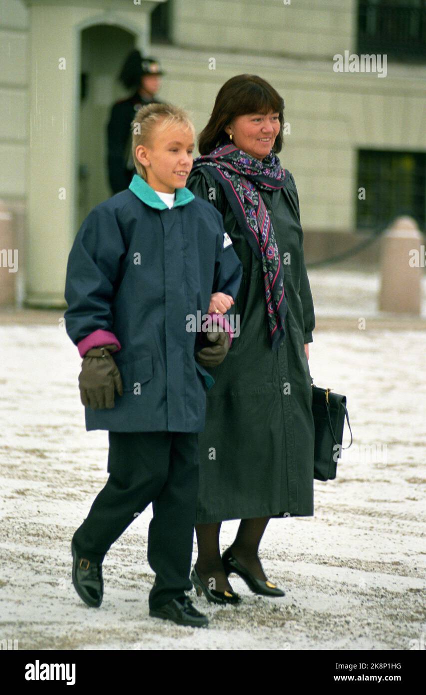 Oslo, 19920206 HIV-positive 15-year-old Odd Kåre Rabben smiled big ...