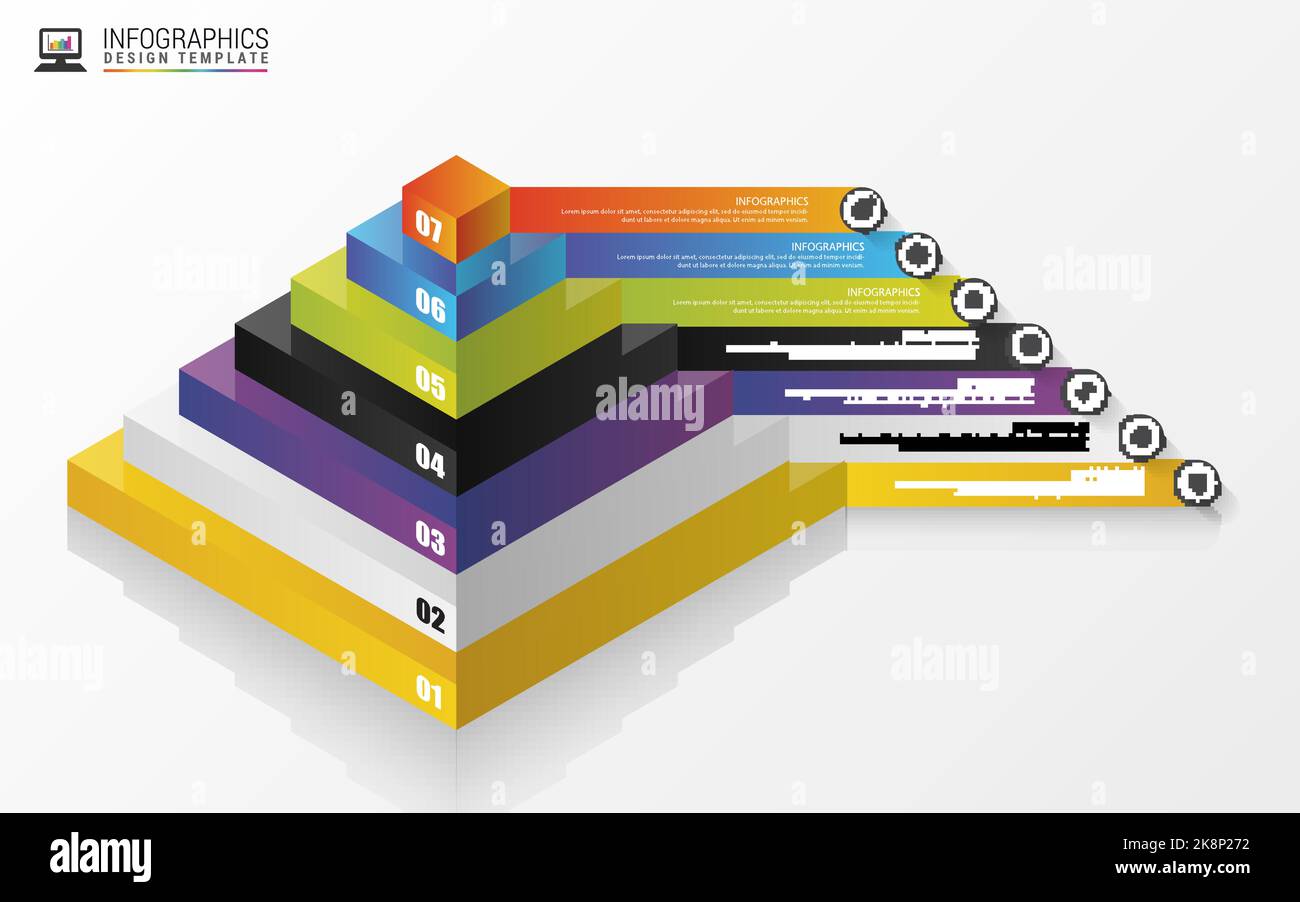Pyramid. Infographic concept. Modern design template. Vector ...