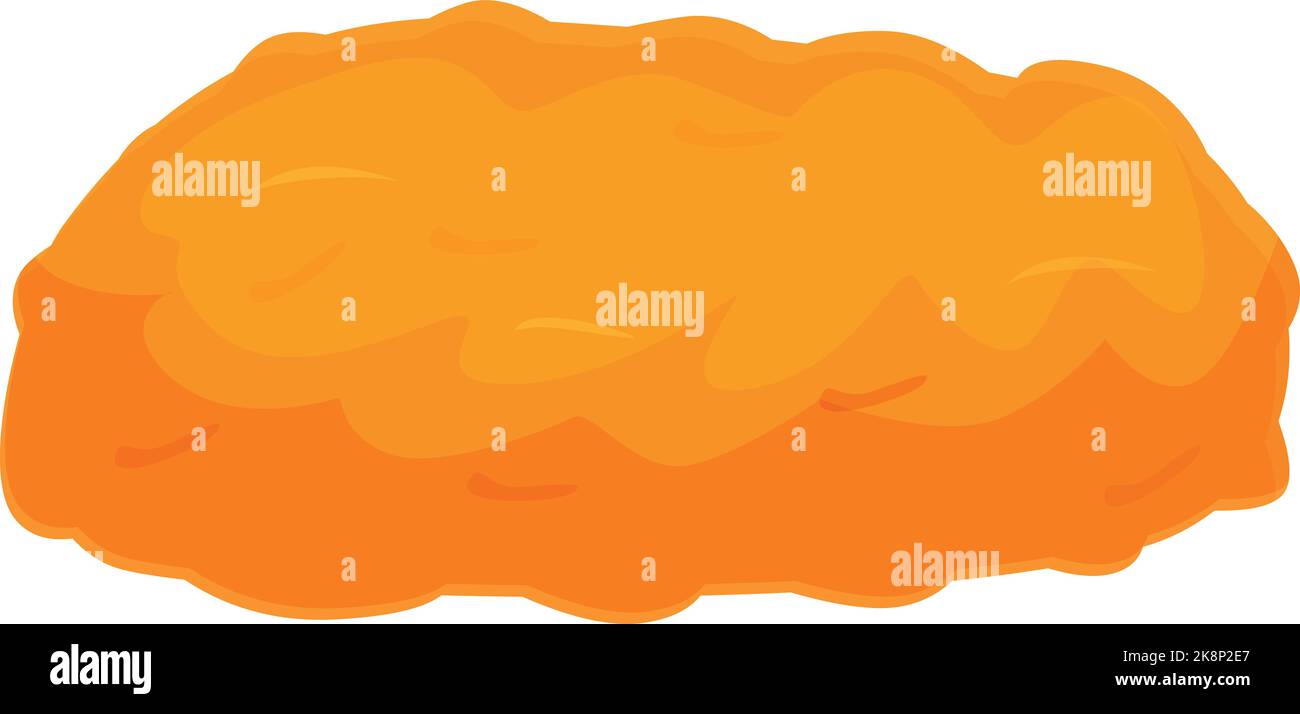 Nugget pack icon cartoon vector. Fast food. Fried menu Stock Vector ...