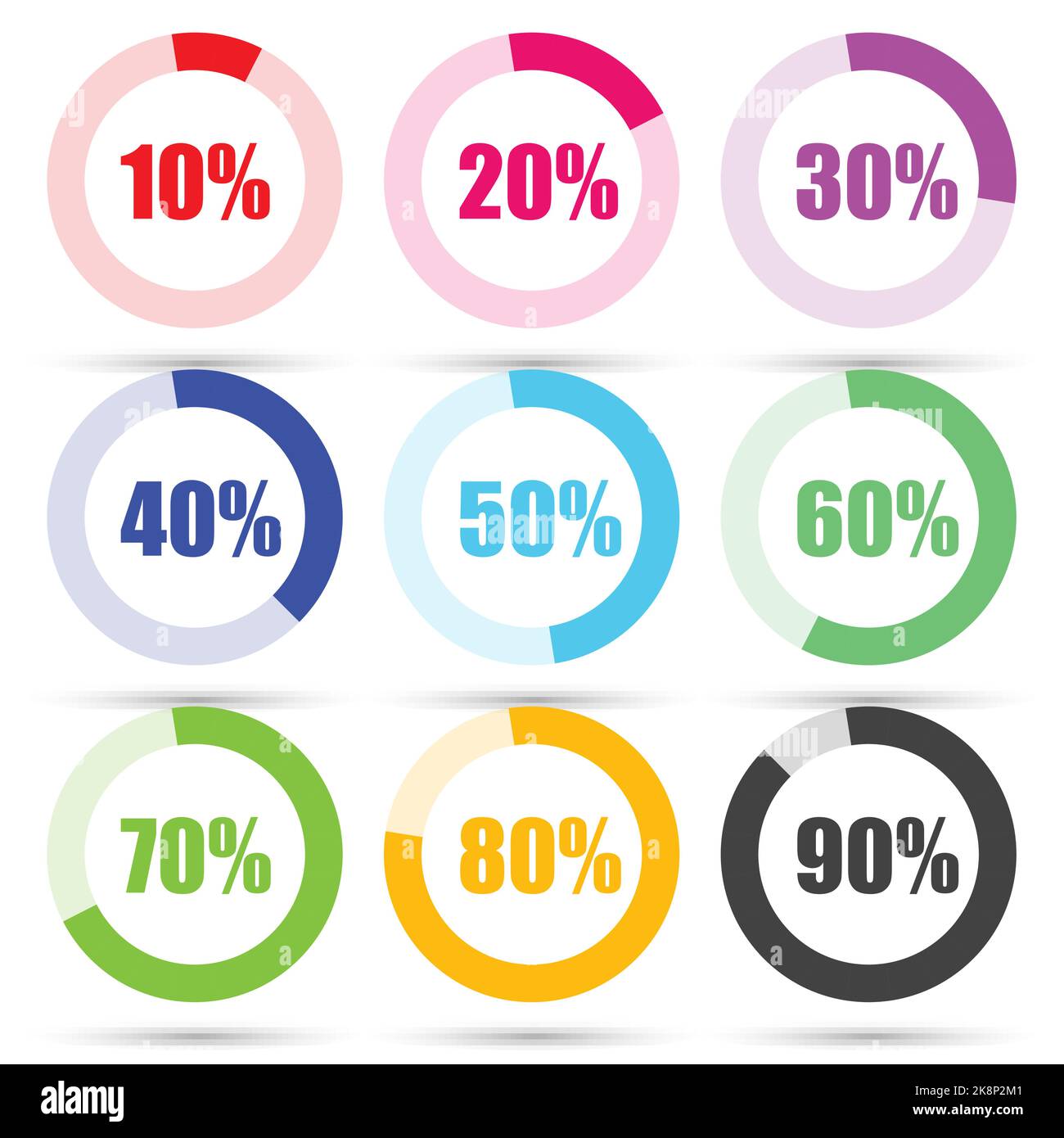 Percentage Diagram Presentation Design Elements. Vector illustration ... Percentage Diagram Presentation Design Elements. Vector illustration ...